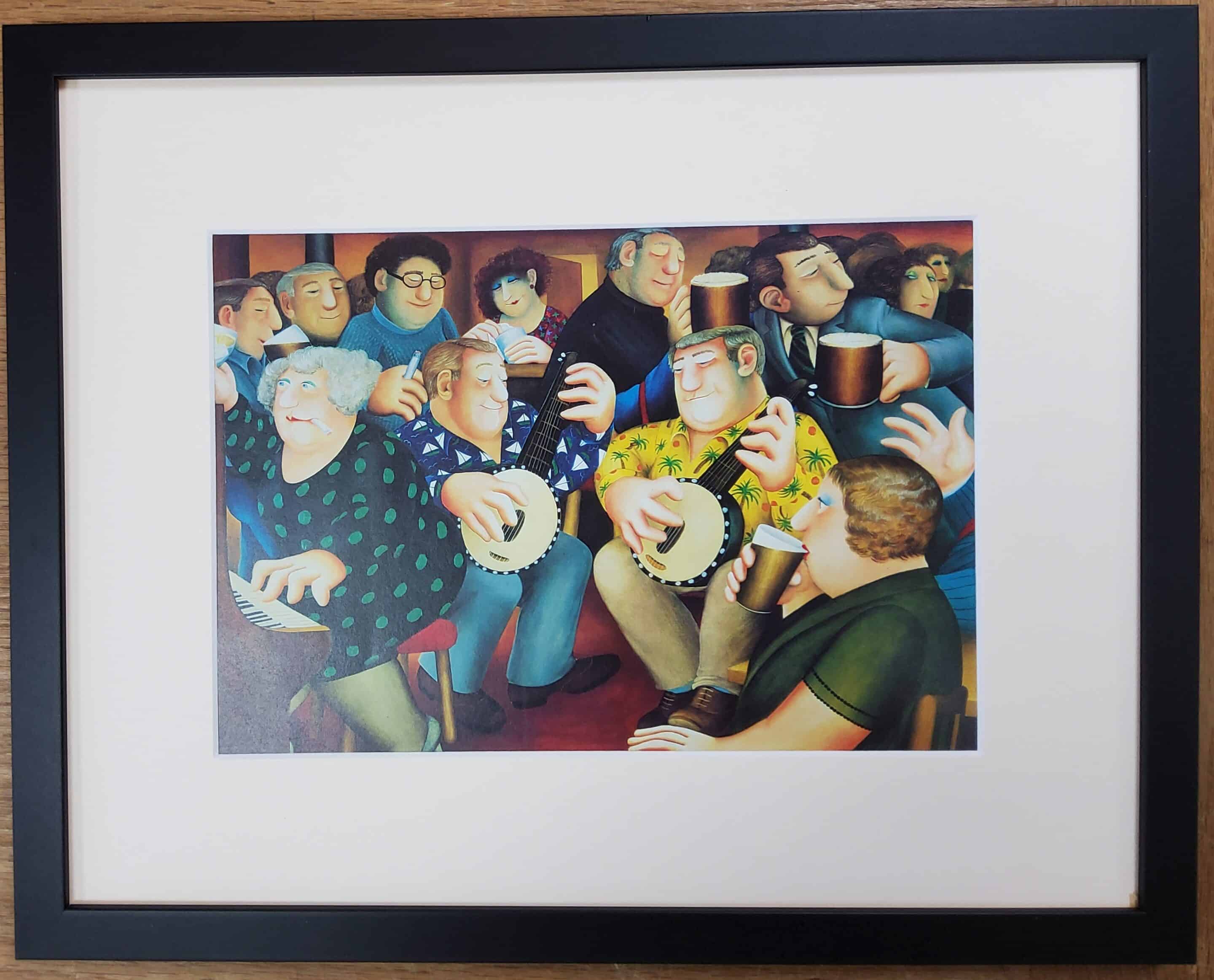 Beryl Cook "Banjo Players" Framed Print - Beryl Cook Prints