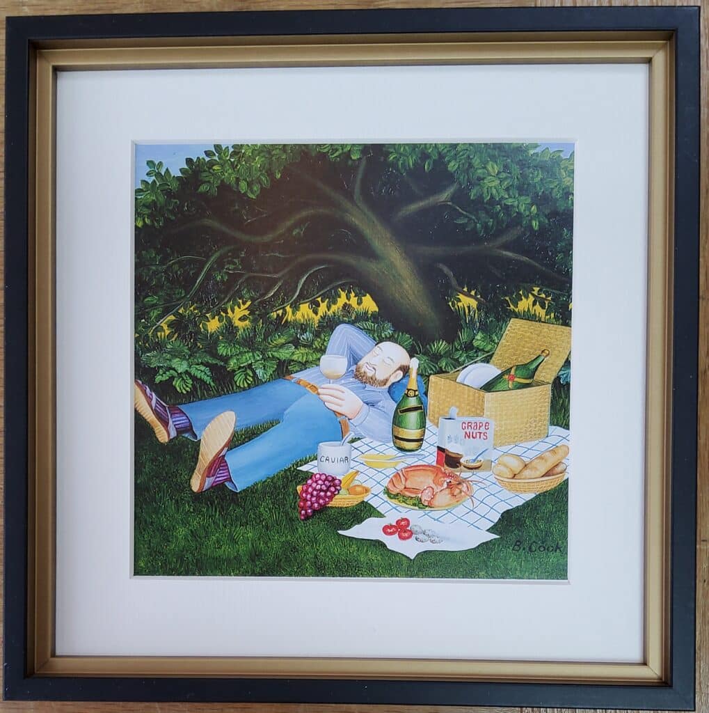 A Picnic Framed Print - Beryl Cook Prints